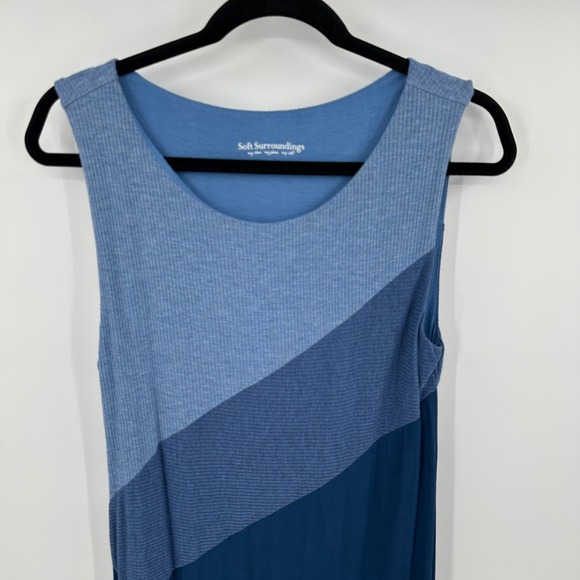 Soft Surroundings | Dresses | Soft Surroundings Colorblock Maxi Dress ...
